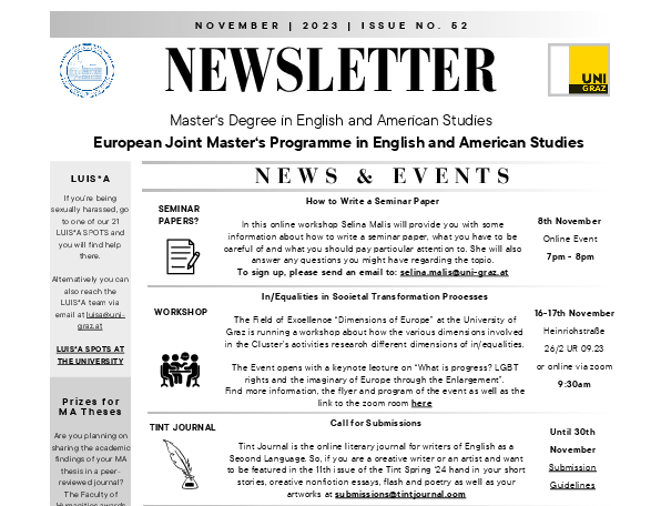 Newsletter November 2023 - Joint Programmes